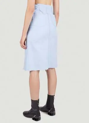 Raf Simons Panel Denim Skirt