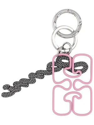 GANNI Keychain With Logo