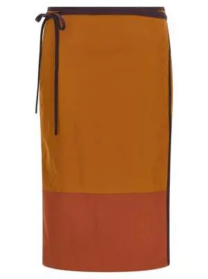 Saint Laurent Pencil Skirt - Brown