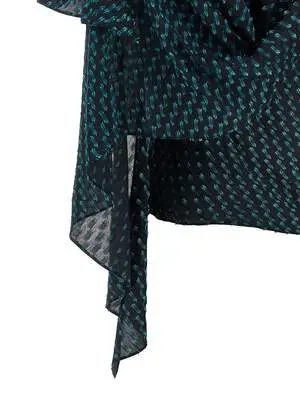 KIKO KOSTADINOV Silk And Wool Blend Blouse - Blue