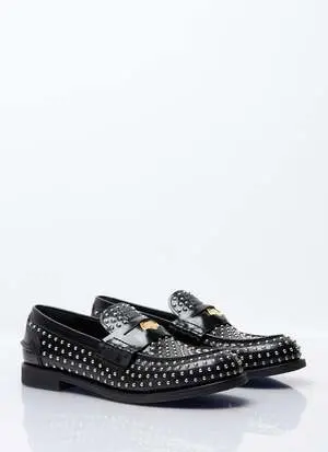 Miu Miu Studded Leather Loafers