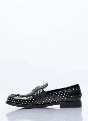 Miu Miu Studded Leather Loafers
