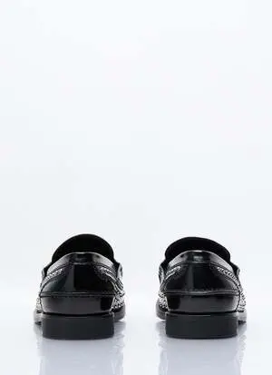 Miu Miu Studded Leather Loafers