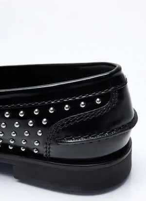 Miu Miu Studded Leather Loafers