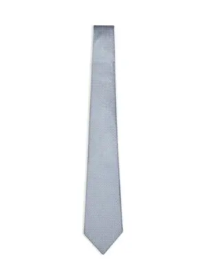 Giorgio Armani Aquamarine Jacquard Silk Tie - Multicolor