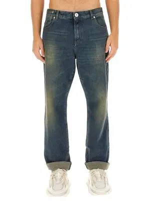 Balmain Jeans In Denim - Blue