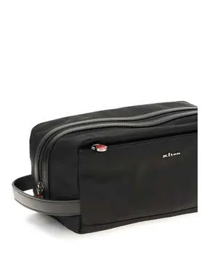 Kiton Nylon Cosmetic Pouch - Black