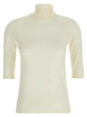 Max Mara Cecina' Turtleneck Sweater - White