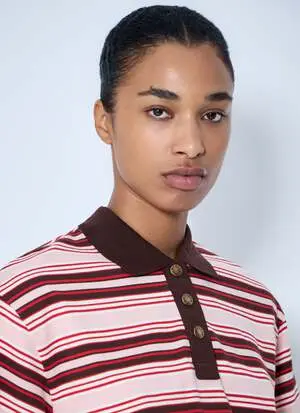 Moncler Striped Polo Shirt