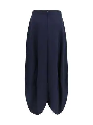 Giorgio Armani Pleated Silk Skirt