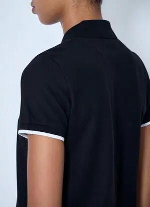 Moncler Piqué Polo Shirt - Black