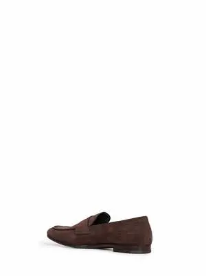 Prada Calzature Dark Brown Suede Loafers