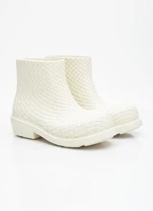 Bottega Veneta Fireman Intreccio Ankle Boots