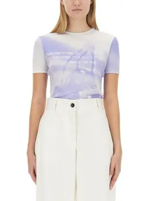 JIL SANDER T-shirt With Logo - Multicolor