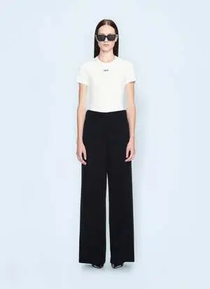 Off-White Off Stamp Ribbed T-shirt - White