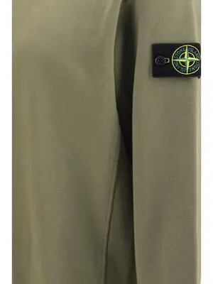 Stone Island Crewneck Cotton Sweatshirt - Green