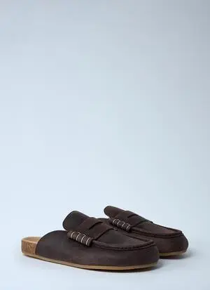JW Anderson Stitch Loafers - Brown