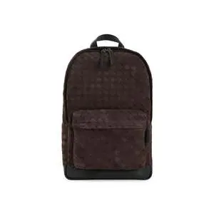 Bottega Veneta Intreccio Suede Backpack - Brown