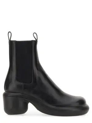 JIL SANDER Leather Boot - Black