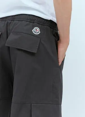 Moncler Logo Patch Cargo Pants - Green
