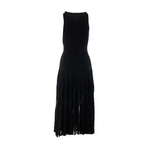 Alaïa Pleated Sheer Dress