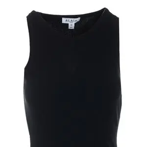 Alaïa Pleated Sheer Dress