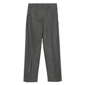 Peserico Grey Trousers Tailored Trousers - Gray