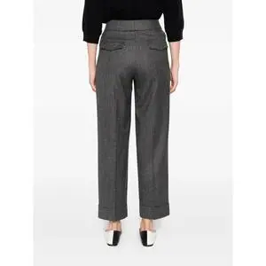 Peserico Grey Trousers Tailored Trousers
