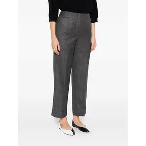 Peserico Grey Trousers Tailored Trousers