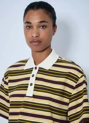 Moncler Striped Polo Shirt