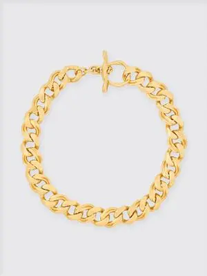 Saint Laurent Brass Necklace - Gold