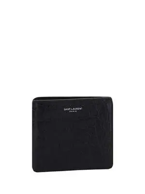 Saint Laurent Leather Wallet - Black