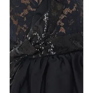 SELF-PORTRAIT Lace Mini Dress - Black