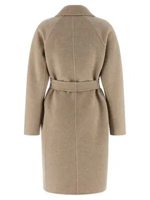 Max Mara Cashmere Midi Coat - Cream