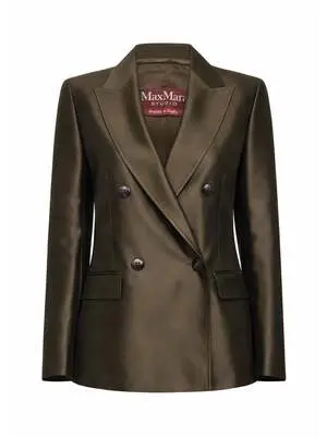 Max Mara Silk Blend Shantung Blazer - Multicolor