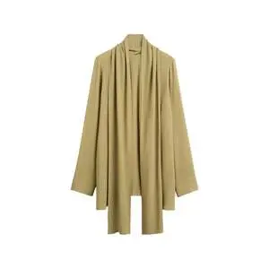 TOTEME Scarf Detailing Mock Neck Blouse - Cream