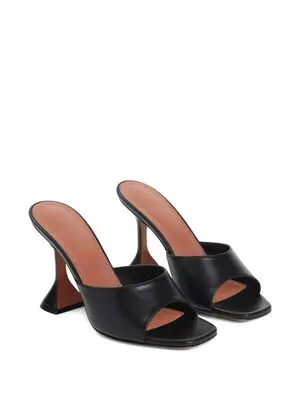 Amina Muaddi Lupida Leather Mules