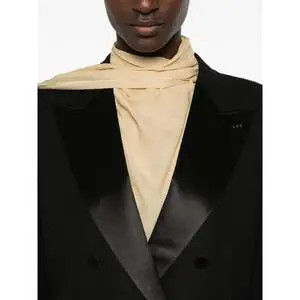 TOM FORD Double-breasted Peak Lapel Blazer - Black
