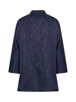 Giorgio Armani Sequined Viscose Blend Single-breasted Jacket - Multicolor