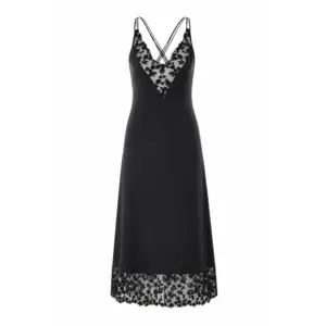 Fendi Silk And Lace Dress - Black