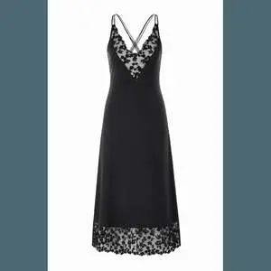 Fendi Silk And Lace Dress - Black