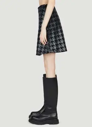 Moncler Houndstooth Mini Skirt