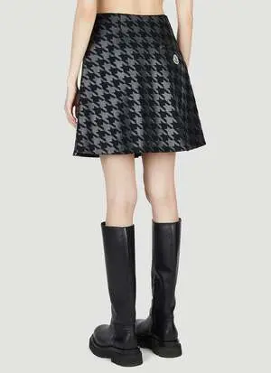 Moncler Houndstooth Mini Skirt