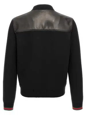 Gucci Bimaterial Bomber Jacket