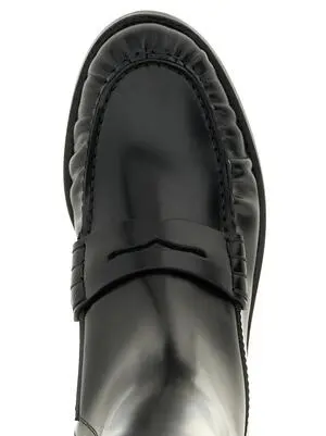 Prada Brushed Calfskin Boots - Black