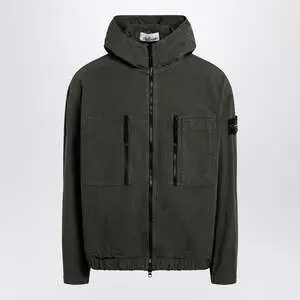 Stone Island Cotton Zip-up Jacket - Gray