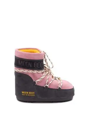Moon Boot Mb X Guest In Residence Icon Low Suede Beads` Boots - Multicolor