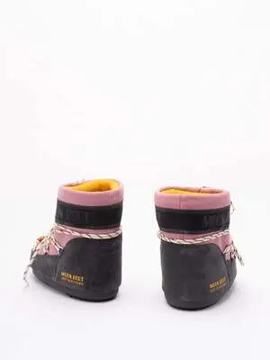 Moon Boot Mb X Guest In Residence Icon Low Suede Beads` Boots - Multicolor