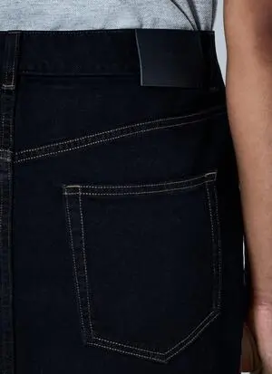 Saint Laurent Denim Midi Skirt