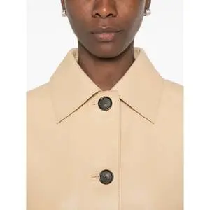 TOTEME Neutrals Jackets Leather Jackets